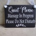 Quiet Please Massage Progress Please Do Not Disturb Wood Vinyl - Etsy