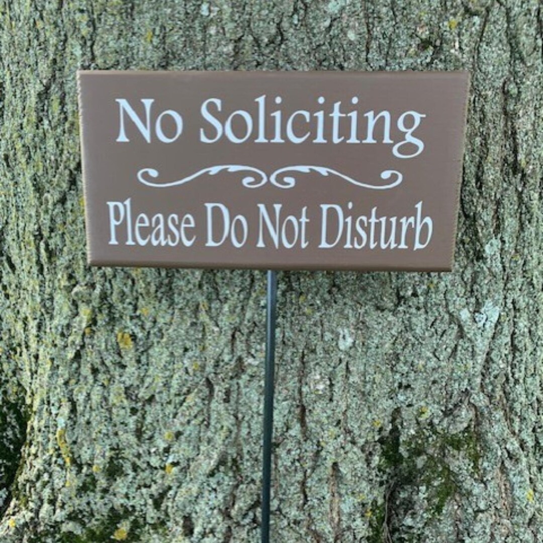 Yard Signs Do Not Disturb No Soliciting Stake Signs for Lawn Home or ...