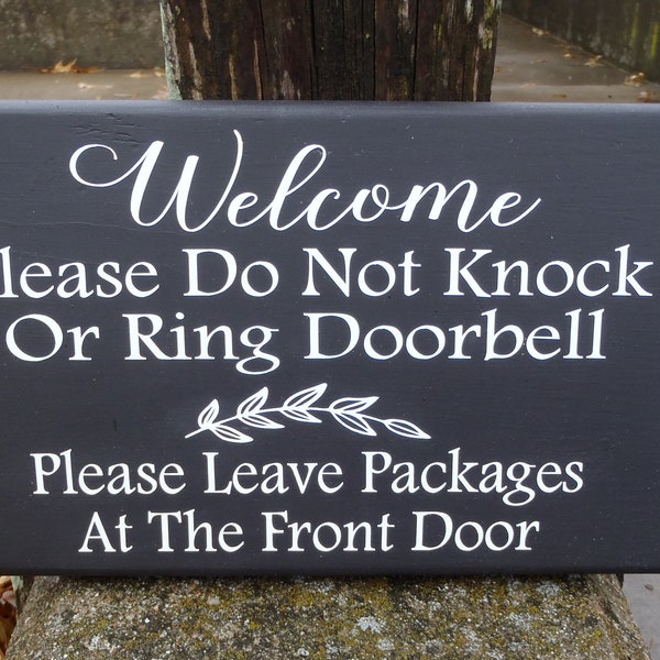 Please Ring Bell for Deliveries Sign - Etsy