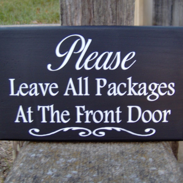 Back Door Sign - Etsy