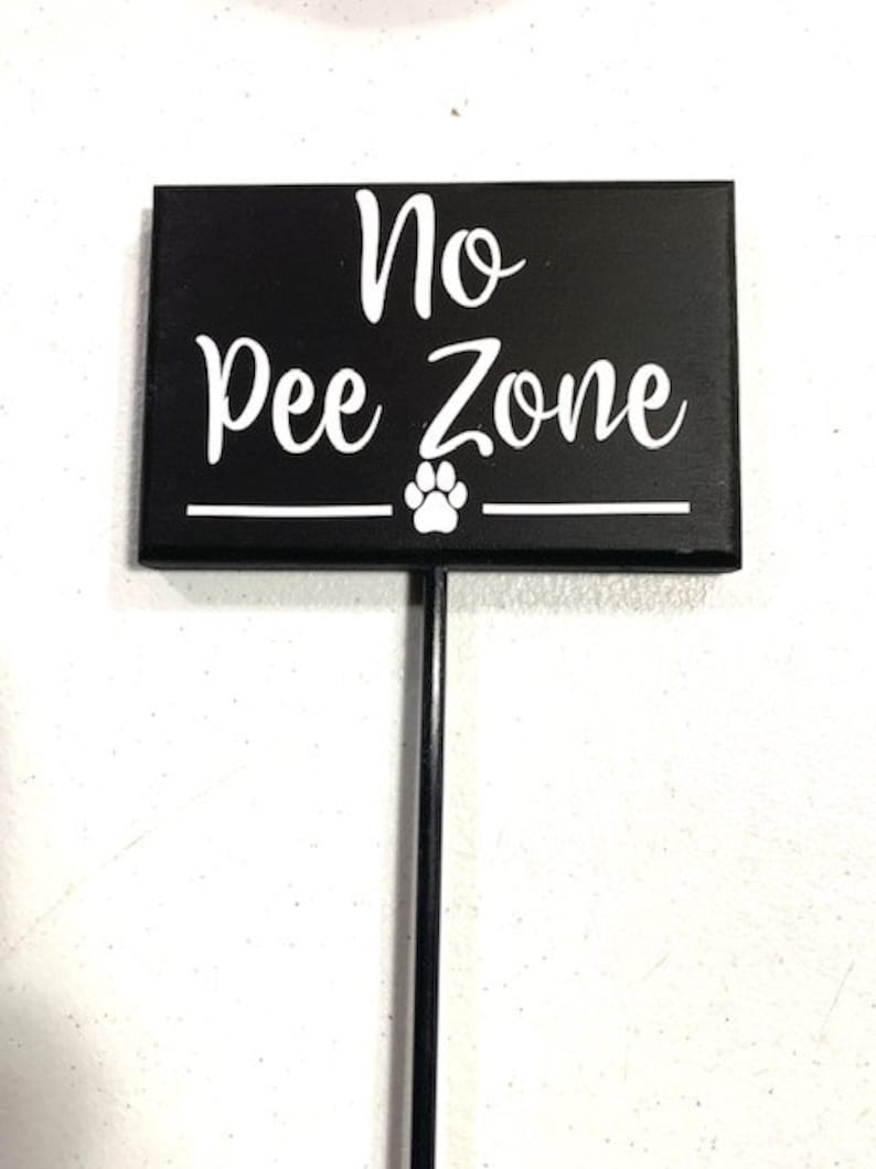 No Pee Dog Sign for Front Yard Landscape Wood Vinyl Signage - Etsy