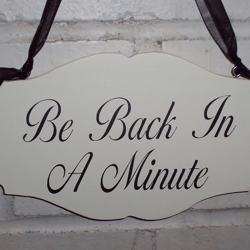 Be Right Back Office Sign - Etsy