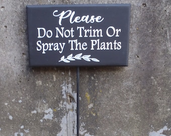 Sign Do Not Trim | Etsy