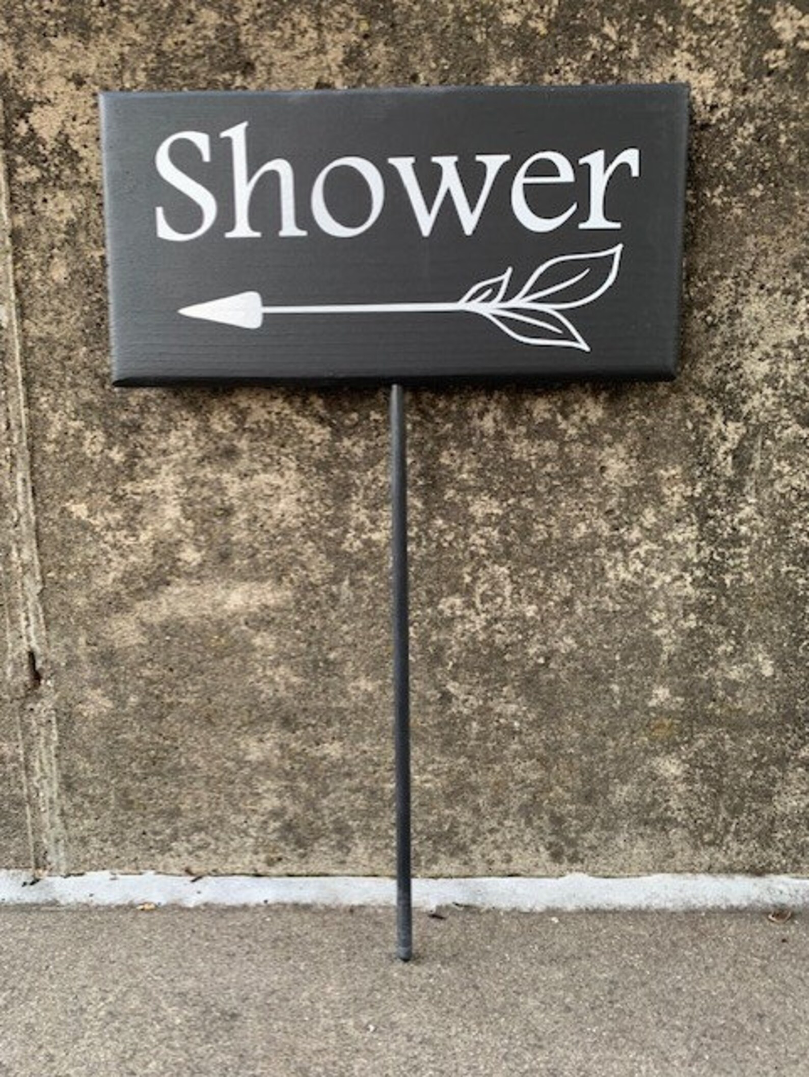 Customizable Directional Arrow Wooden Signs With a Stake for Home ...