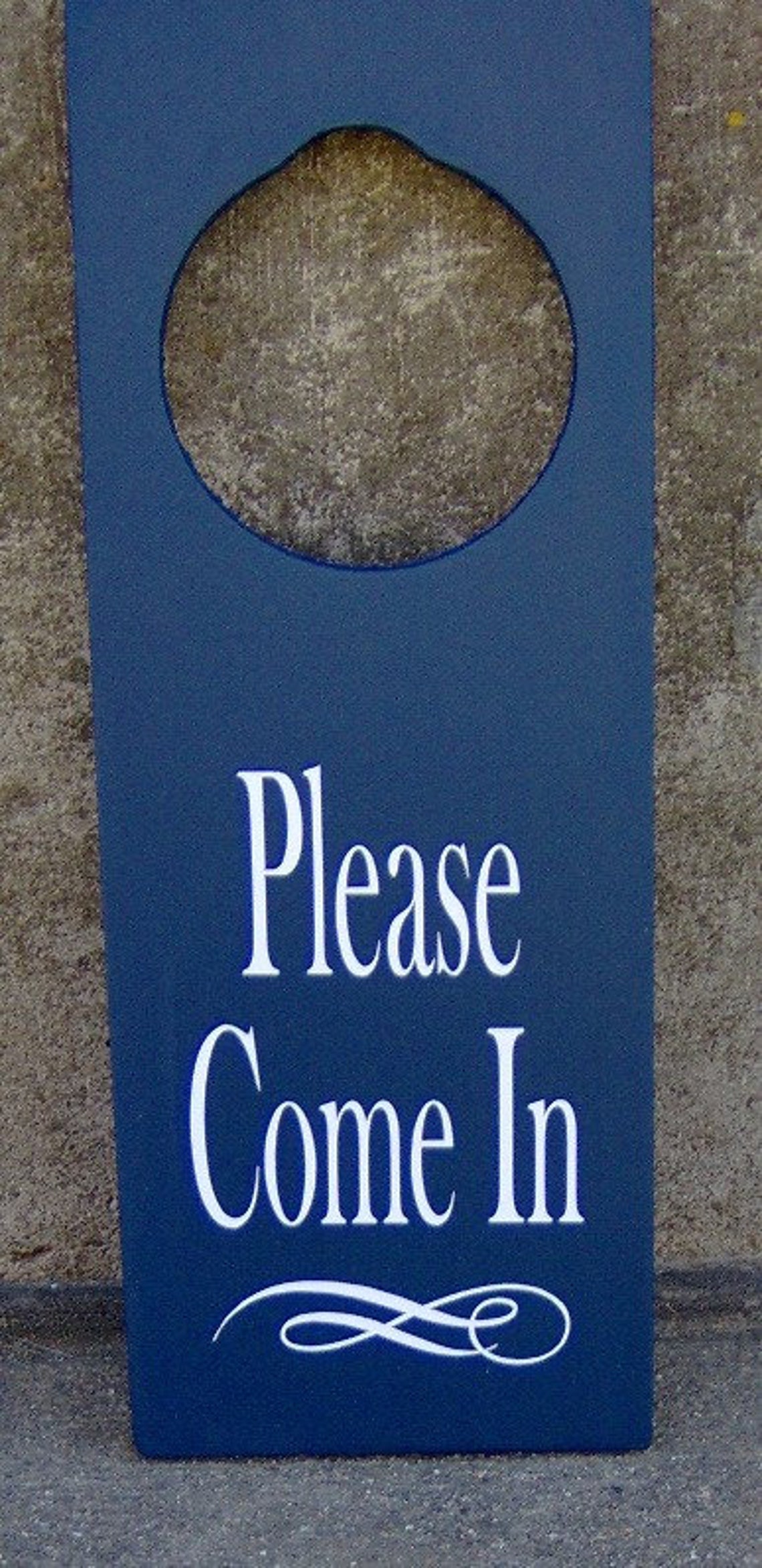 Please Come In Door Knob Hanger Sign Office Business Wood | Etsy