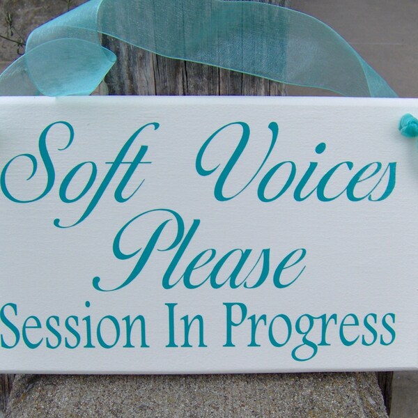 Soft Voice Please Door Sign - Etsy