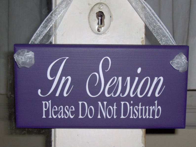 In Session Please Do Not Disturb Sign Wood Vinyl Business Home - Etsy