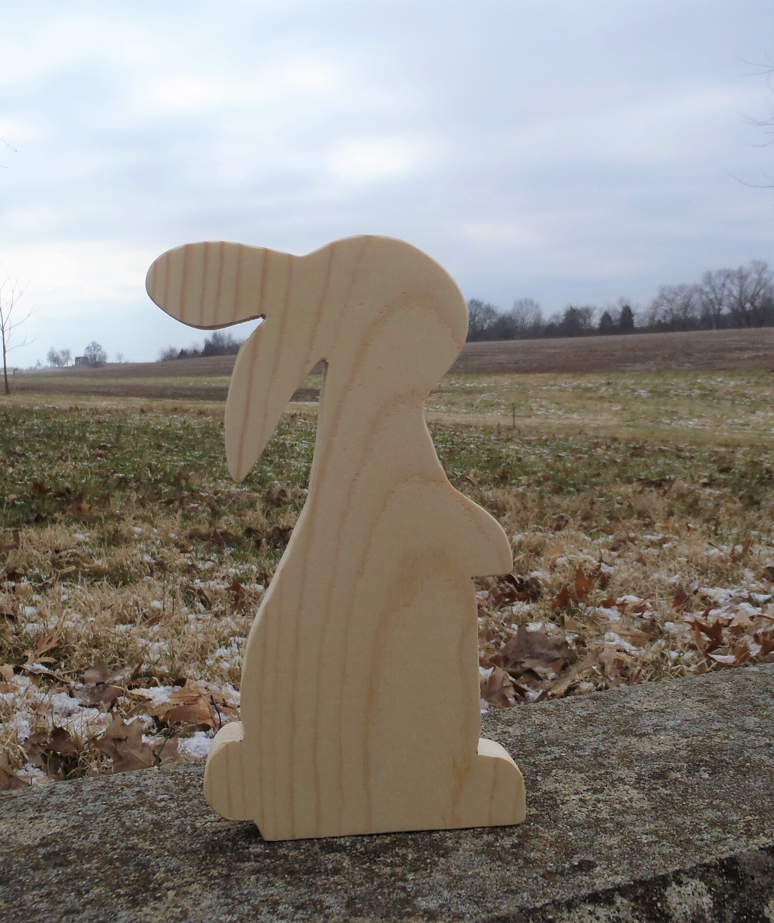 Bunny Rabbit Unfinished Small Wood Cutout Easter Decor Craft - Etsy