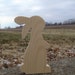 Bunny Rabbit Unfinished Small Wood Cutout Easter Decor Craft Supplies ...