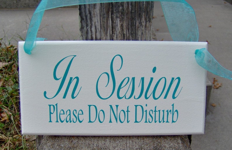 In Session Please Do Not Disturb Wood Sign Vinyl Office - Etsy