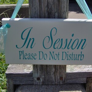 In Session Please Do Not Disturb Wood Vinyl Sign Door Hanger Therapy ...