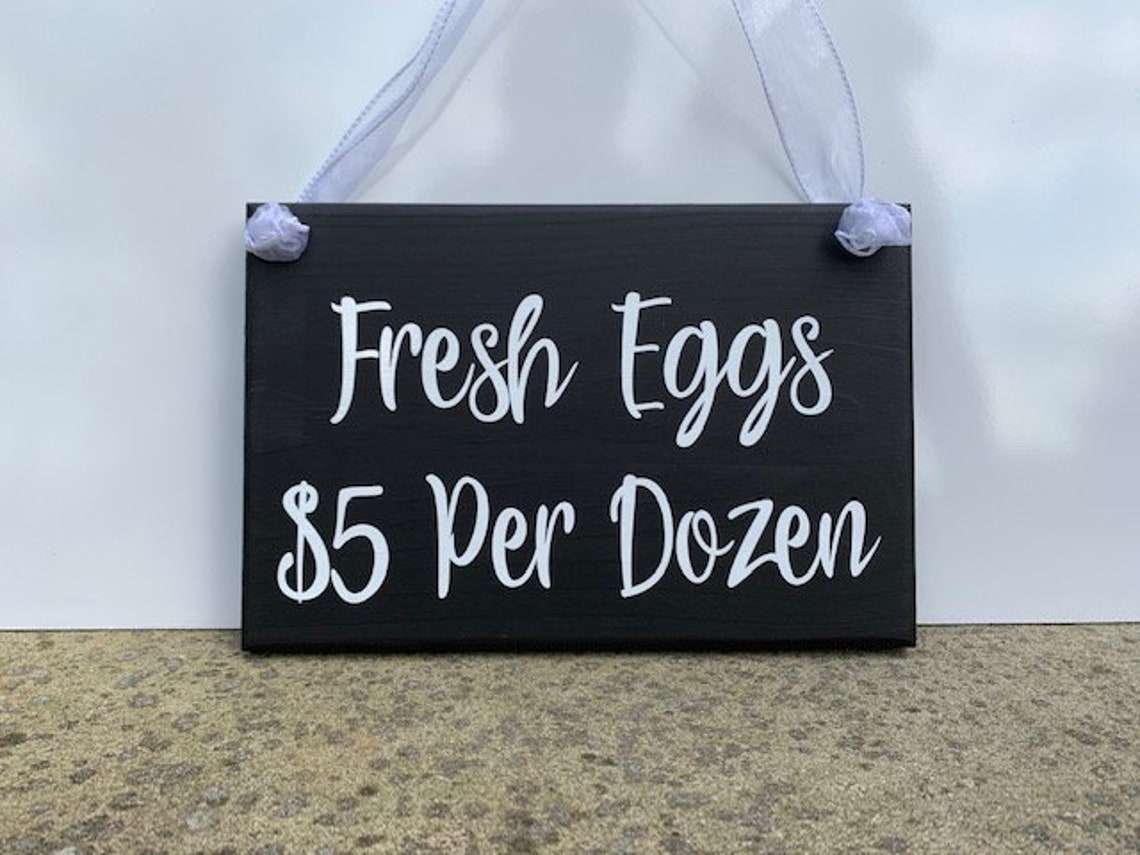 Eggs for Sale Sign Farm Fresh Wood Vinyl Hanging Sign for - Etsy