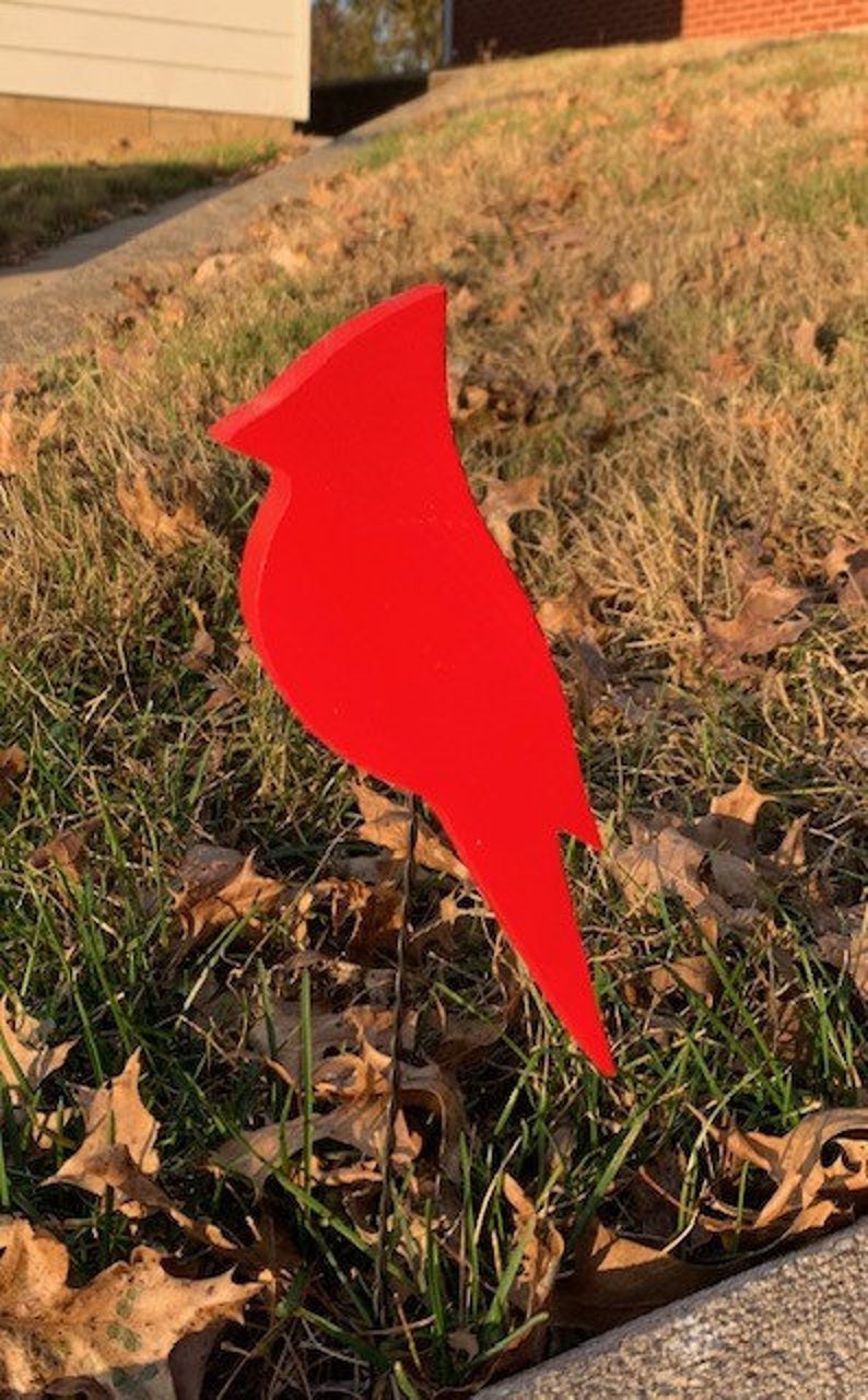 Cardinal Decorative Bird Pick for Centerpieces or Planters or - Etsy