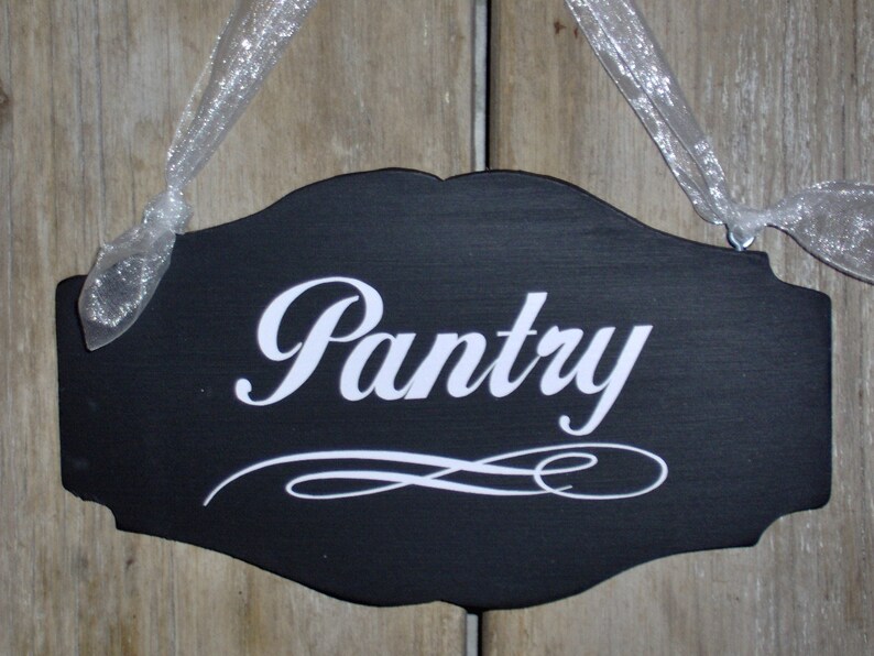 Kitchen Door Sign Pantry Wood Vinyl Door Decor Wall Plaque - Etsy