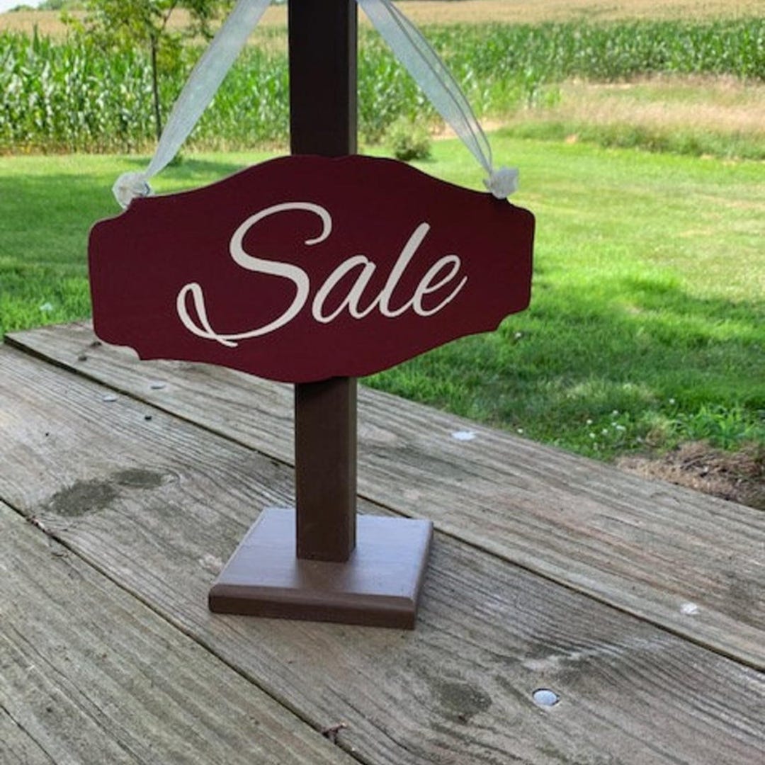 Sale Table Sign for Retail Shops Boutiques and Stores Business Display ...