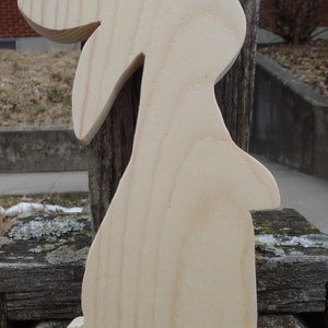 Bunny Rabbit Unfinished Small Wood Cutout Easter Decor Craft Supplies ...