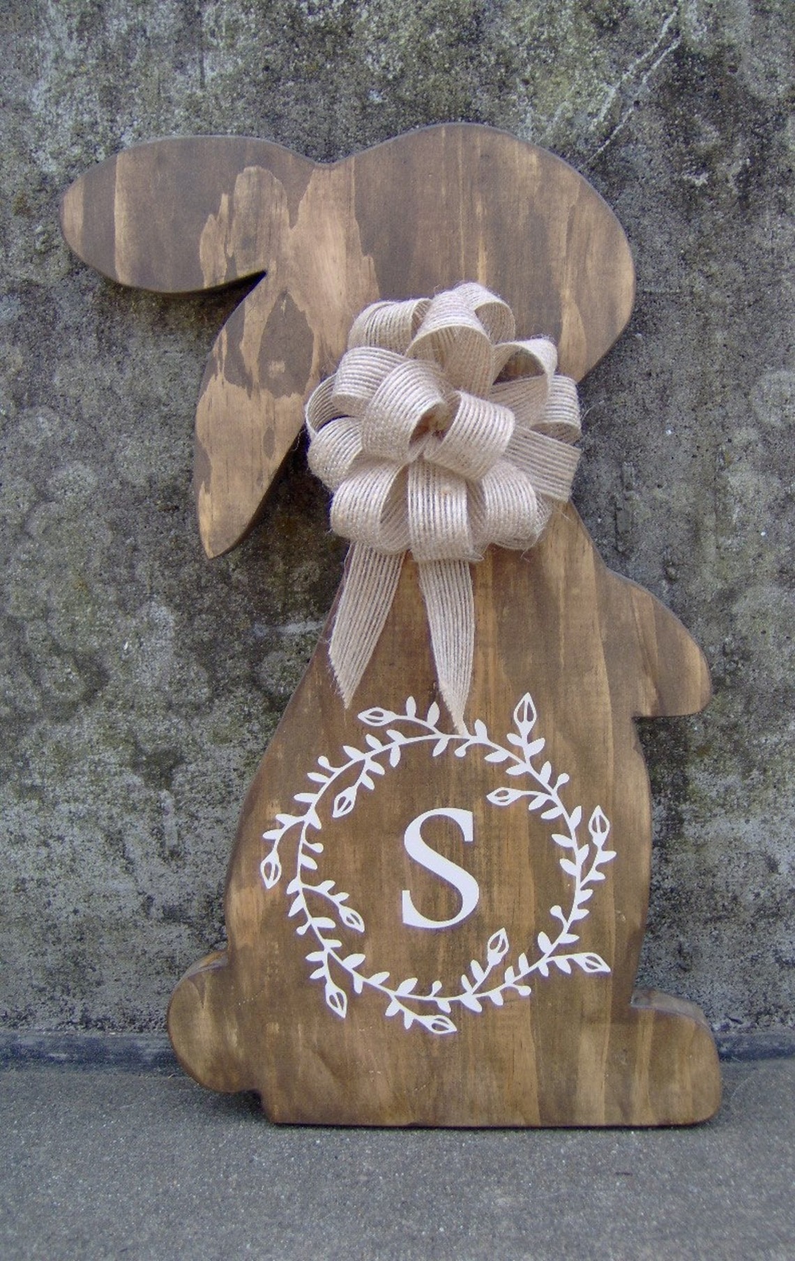 Farmhouse Spring Rabbit Door Decor or Seasonal Porch Wall - Etsy