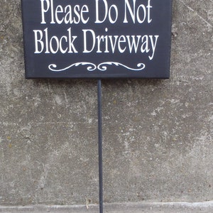 Custom Yard Signs Please Do Not Block Walkway Personalized Lawn Sign ...