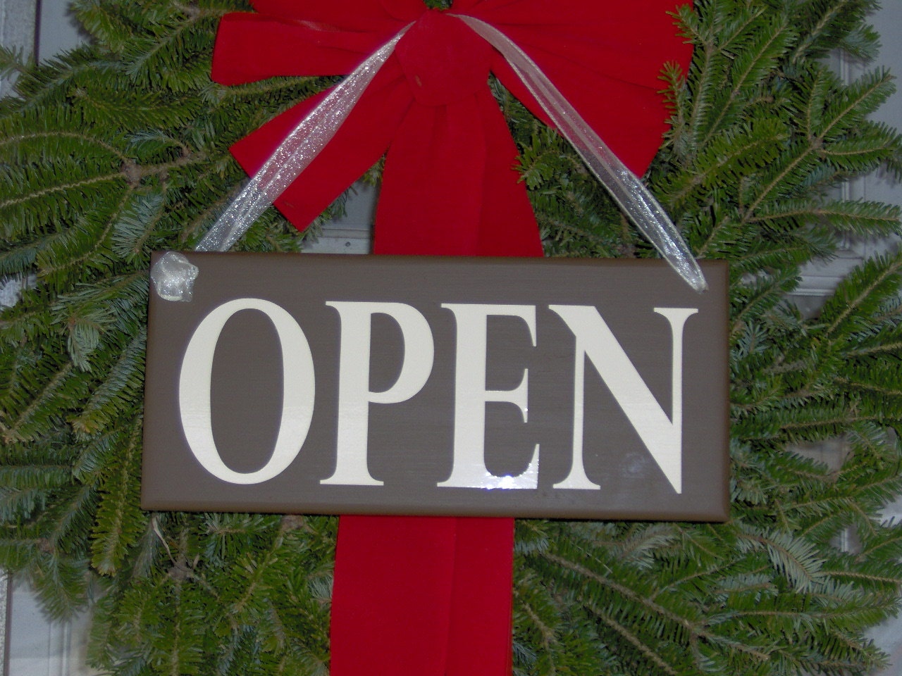 Open Sign Closed Wood Vinyl Sign Two Sided Sign Reversible | Etsy