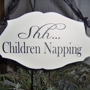 Children Napping Sign for Baby Nursery Bedroom Wood Vinyl Sign - Etsy