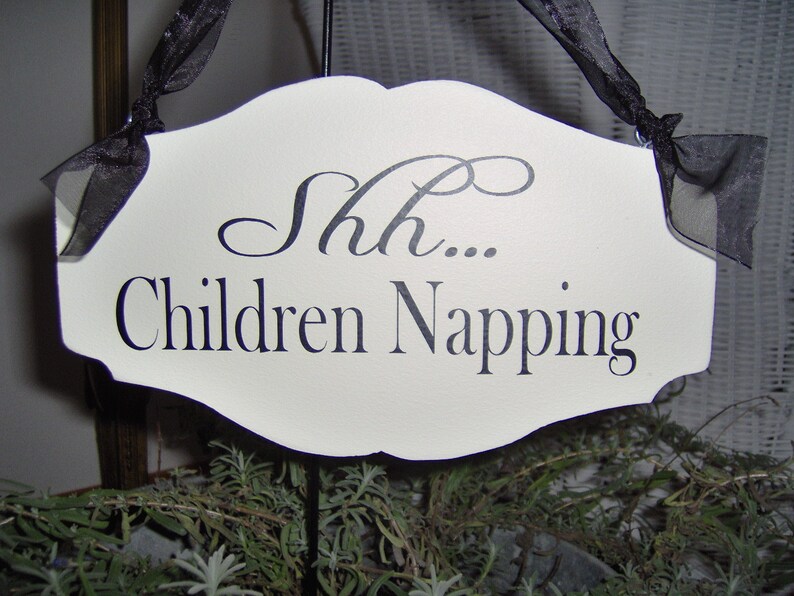 Children Napping Sign for Baby Nursery Bedroom Wood Vinyl Sign - Etsy