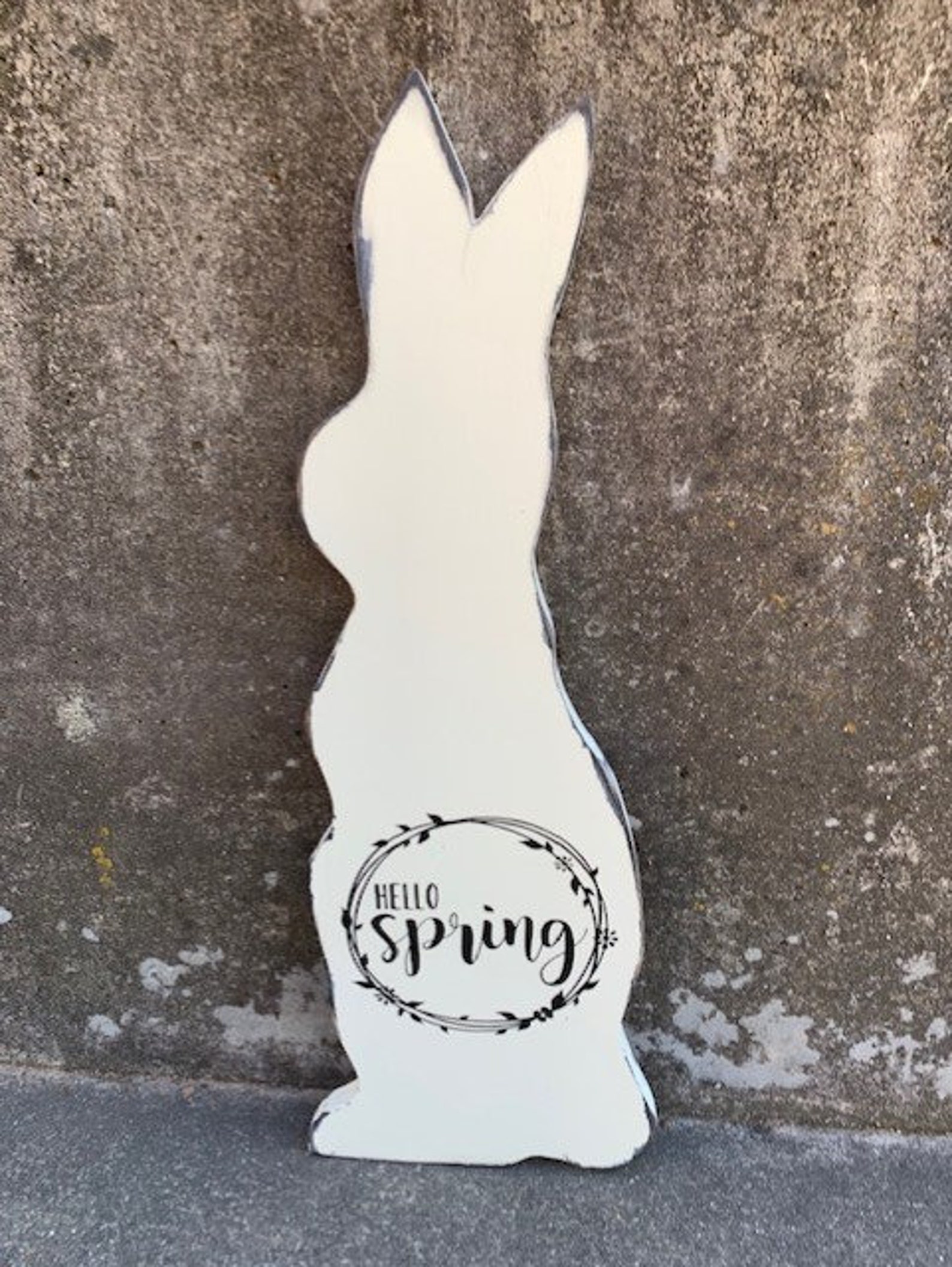 Spring Bunny Rabbit Porch Wall Hanging or Entrance Door Decor | Etsy