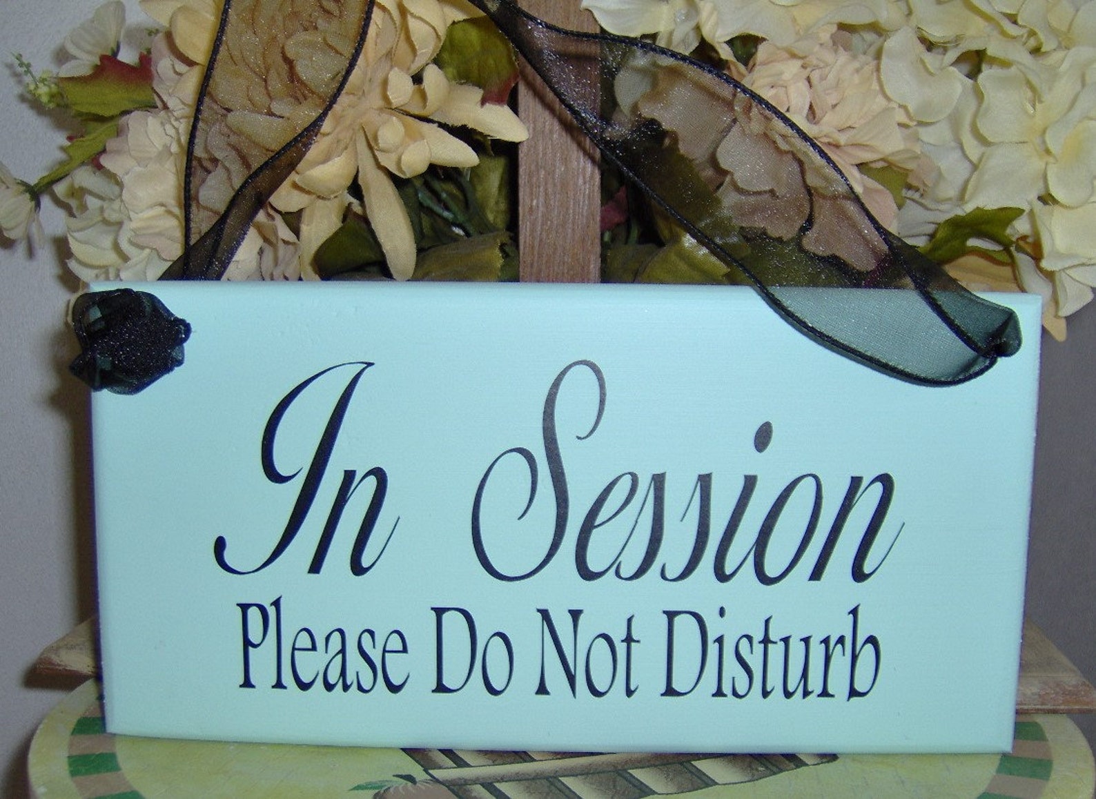 In Session Do Not Disturb Sign Wood Vinyl Office Door Hanger | Etsy
