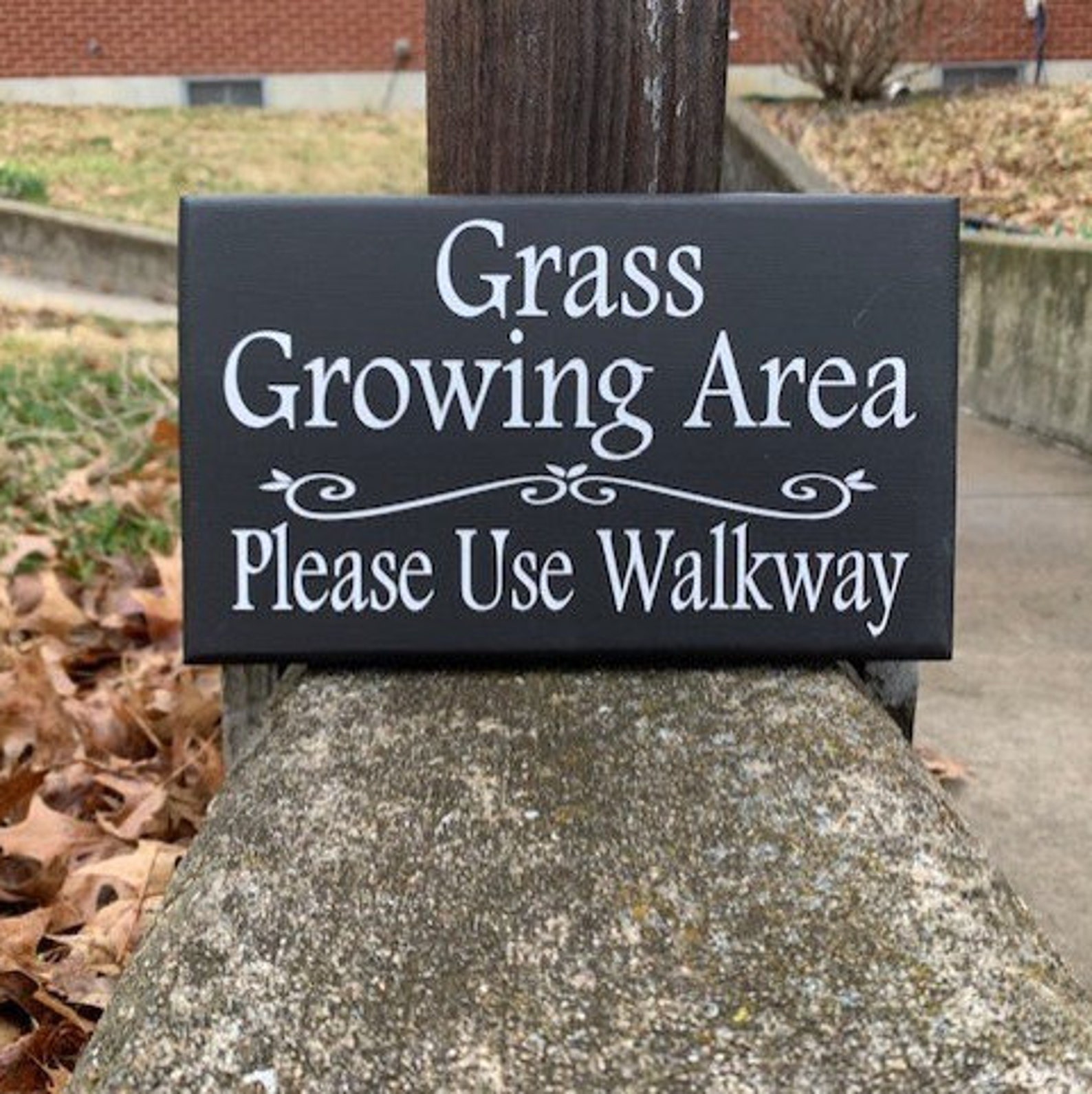 Please Use Walkway Grass Area Landscape Lawn Sign for Front - Etsy