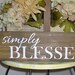Simply Blessed Wood Block Sign Custom Wooden Vinyl Sign - Etsy