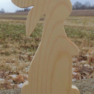 Bunny Rabbit Unfinished Small Wood Cutout Easter Decor Craft Supplies ...