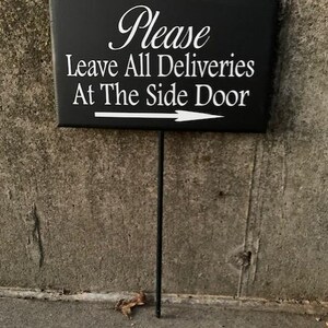 Package Delivery Sign Custom Directional With Arrow Options for ...
