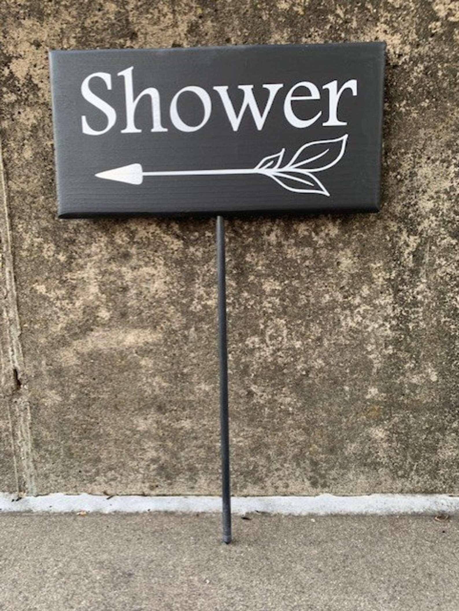 Customizable Directional Arrow Wooden Signs With a Stake for Home ...