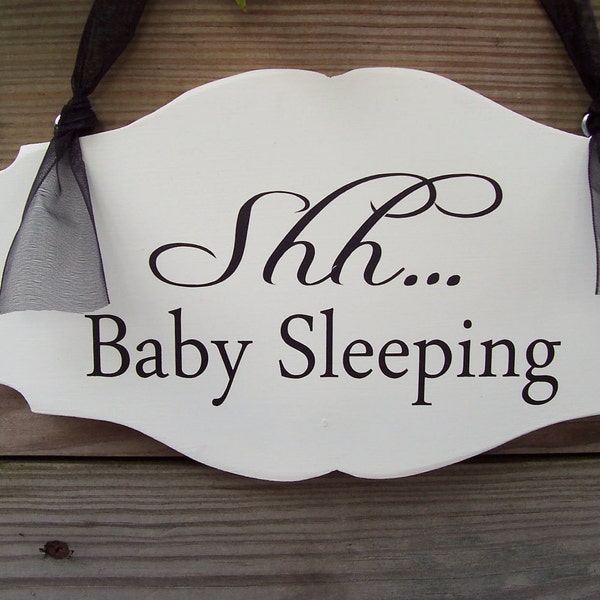 Baby Sleeping Sign - Etsy