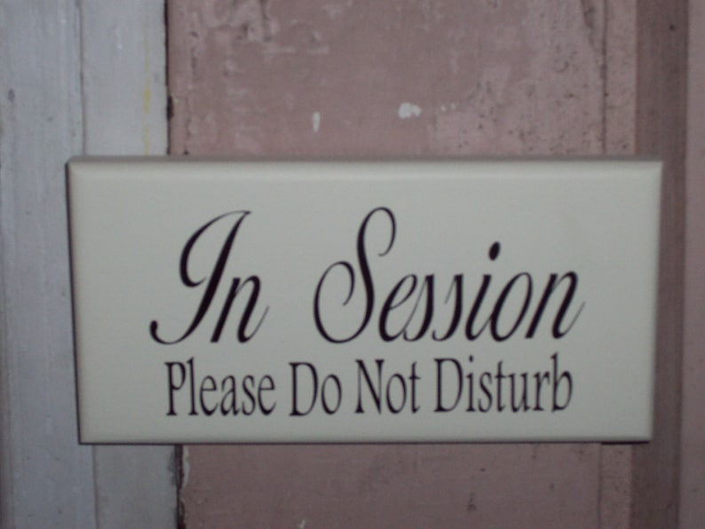 In Session Please Do Not Disturb Wood Sign Vinyl Office - Etsy