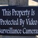 Property Protected Video Surveillance Cameras Wood Vinyl Sign Security ...