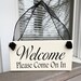 Door Sign for Home We Do Not Answer Door for Strangers Wood Sign Vinyl ...