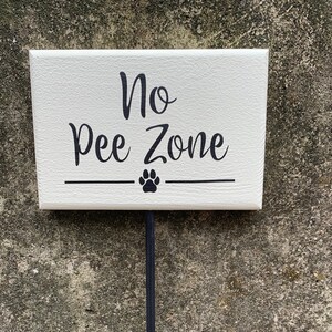 No Pee Dog Sign for Front Yard Landscape Wood Vinyl Signage for Homes ...