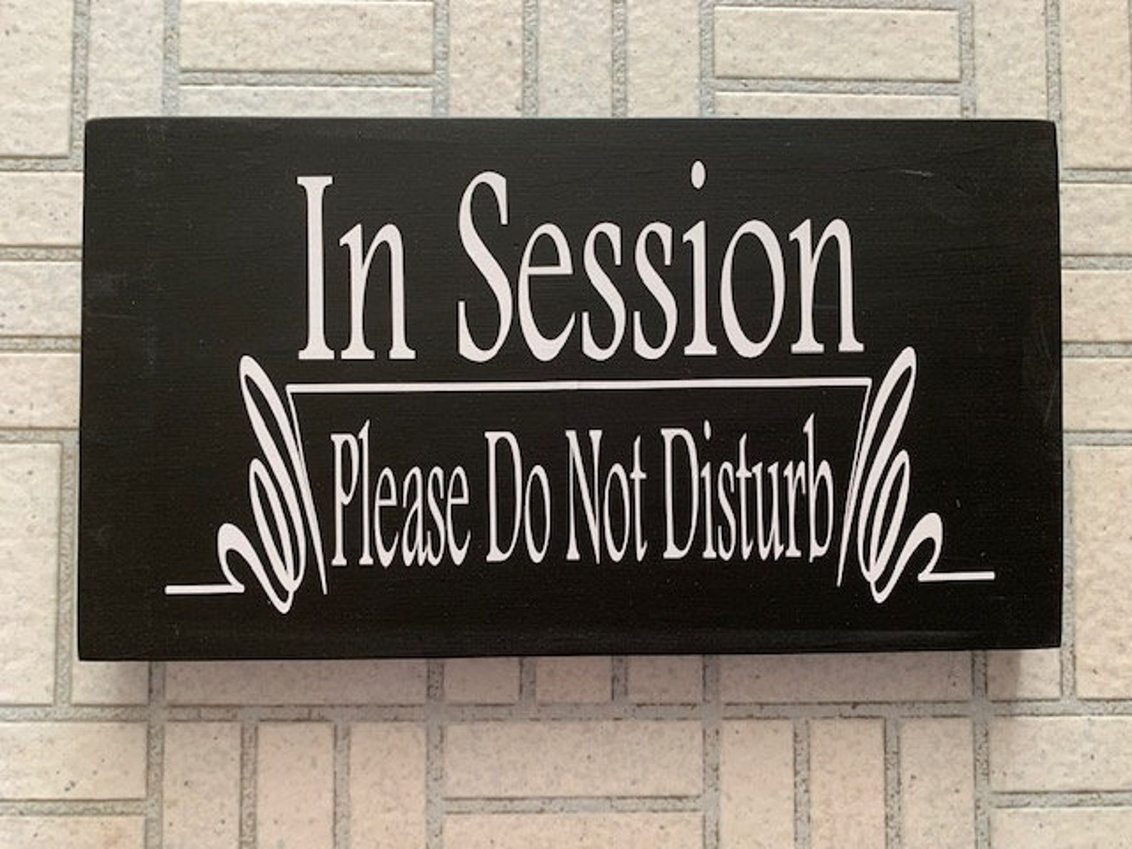 Session Door Sign Please Do Not Disturb Wood Vinyl Office Door - Etsy