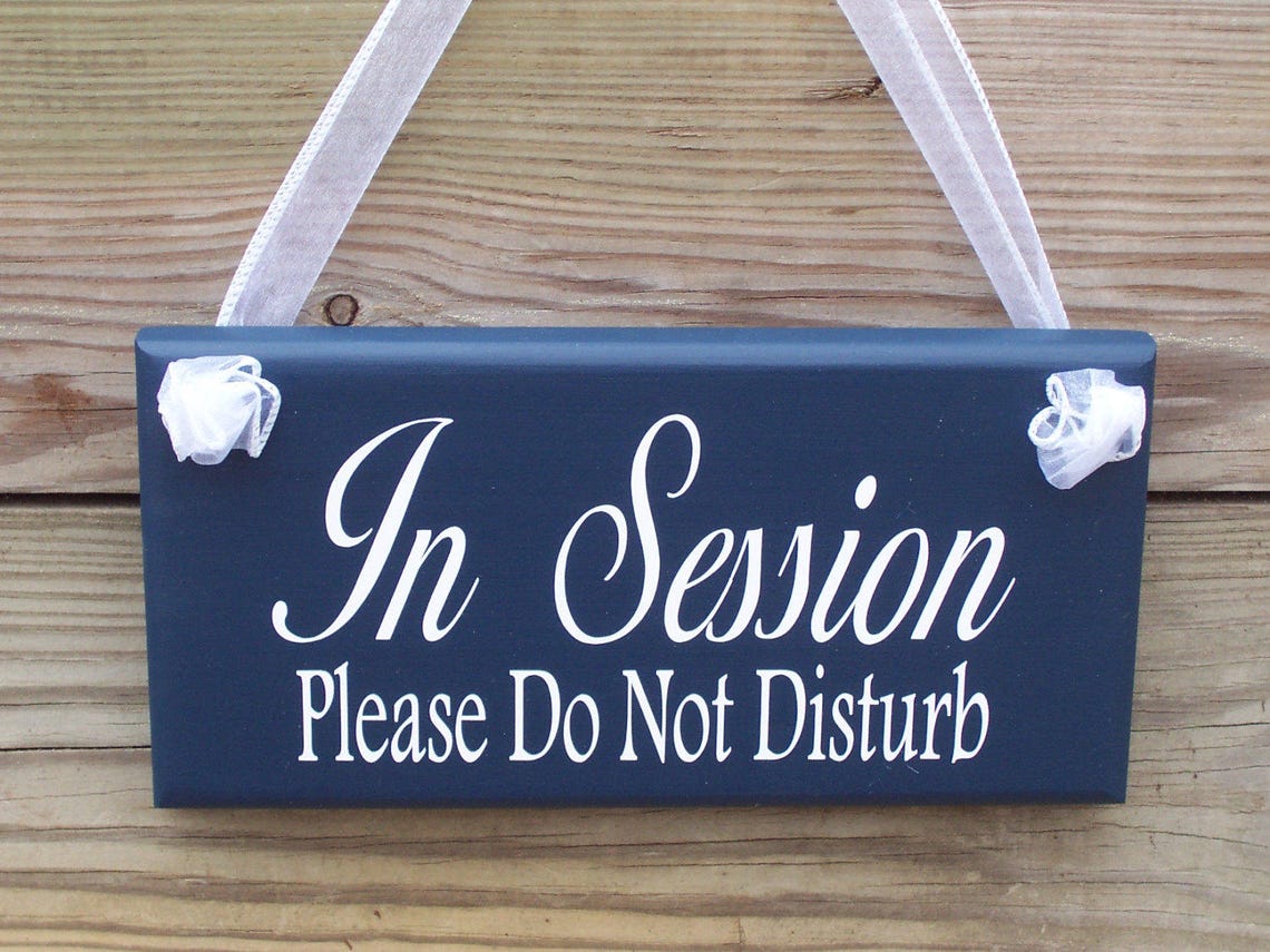 In Session Please Do Not Disturb Sign Wood Vinyl Business Home - Etsy
