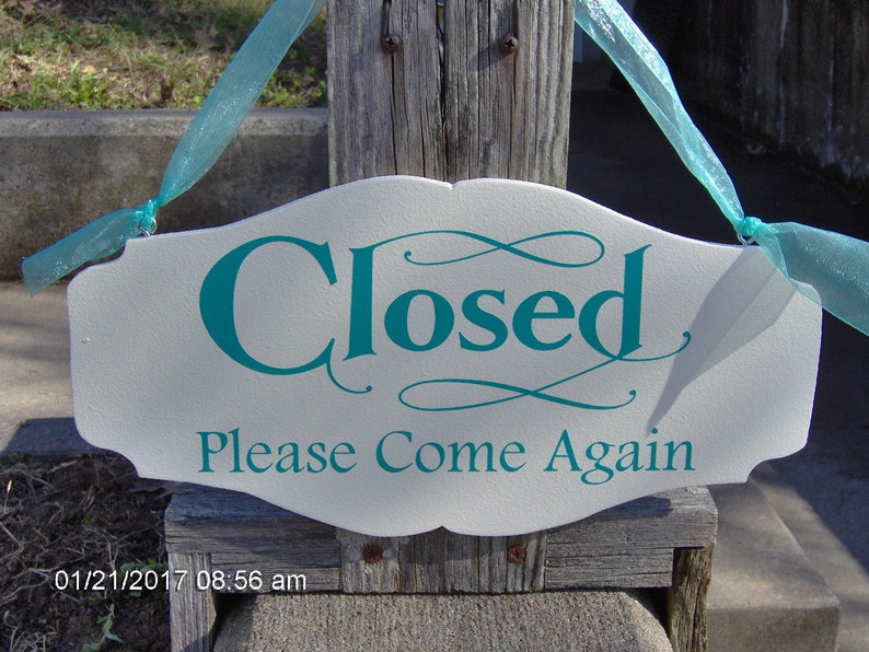 Business Sign Open Please Come In Closed Please Come Again | Etsy