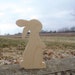 Bunny Rabbit Unfinished Small Wood Cutout Easter Decor Craft Supplies ...