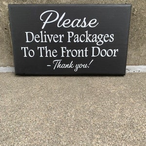 Deliver Packages Sign for Front or Back Porch Decor Outside Wooden ...