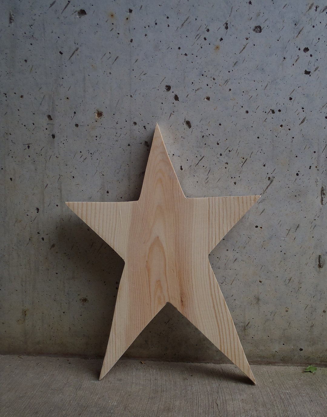 Primitive Wood Star Unfinished Wooden Shape Cutouts Craft Supplies Do ...