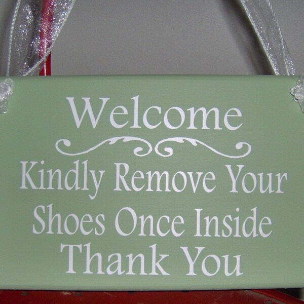 Remove Shoes Sign - Etsy