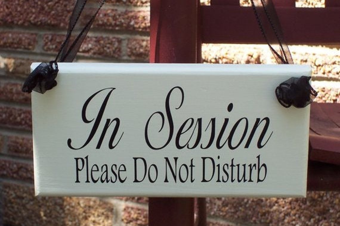 In Session Sign Please Do Not Disturb Wood Vinyl Business - Etsy
