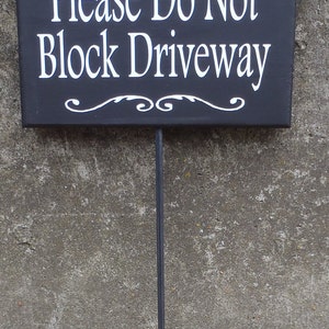 Custom Yard Signs Please Do Not Block Walkway Personalized Lawn Sign ...