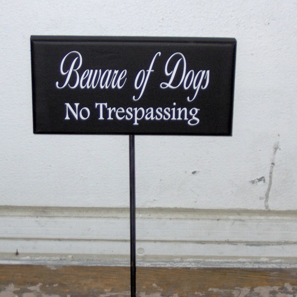 Beware of Dog Sign - Etsy