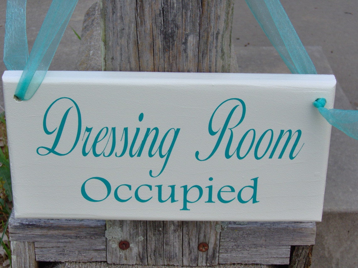 Dressing Room Vacant Occupied Wood Sign Vinyl 2 Sided Sign - Etsy