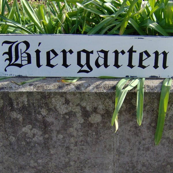 Biergarten Sign - Etsy