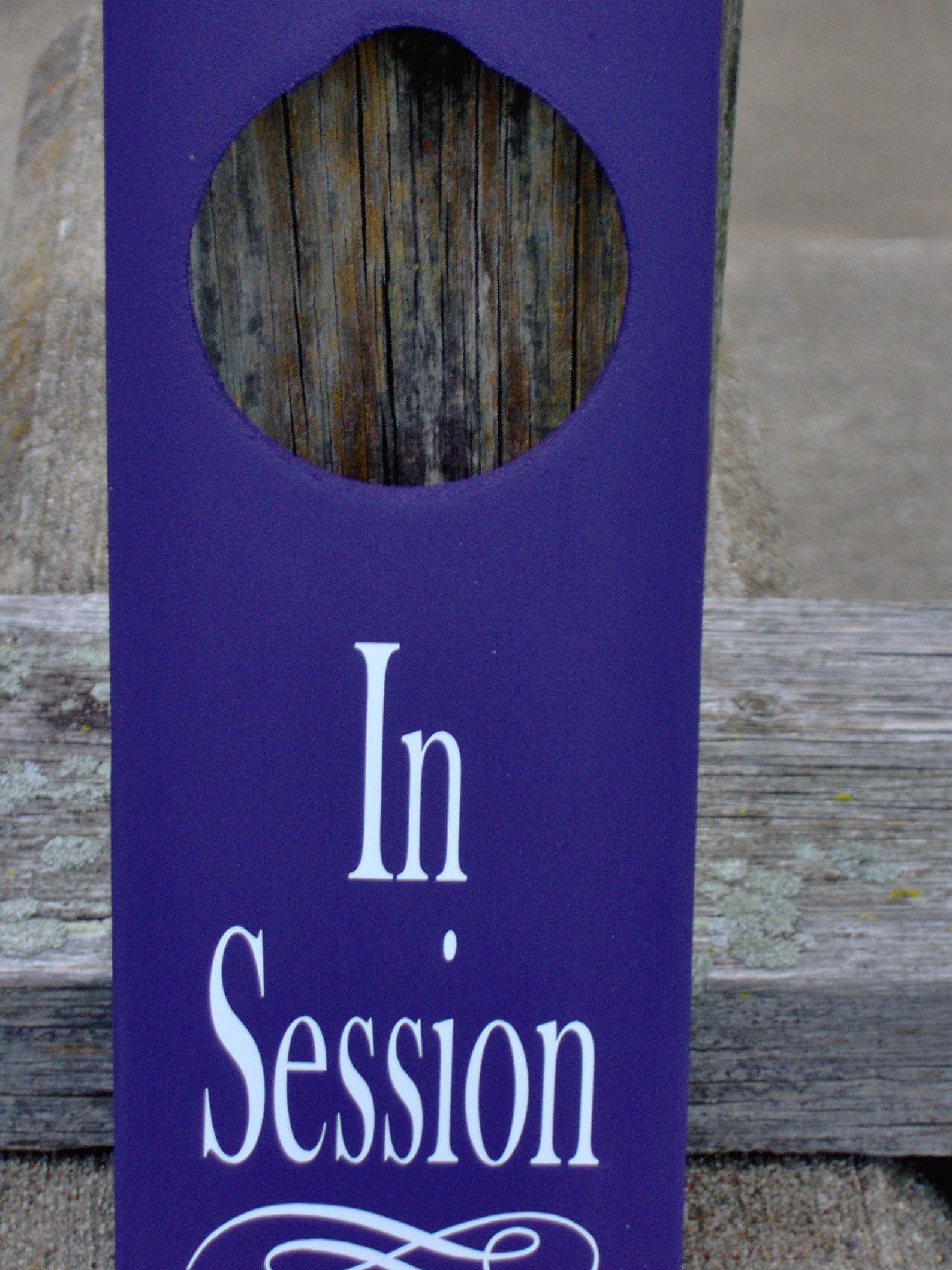 In Session Door Knob Hanger Wood Vinyl Sign Office Spa Salon - Etsy